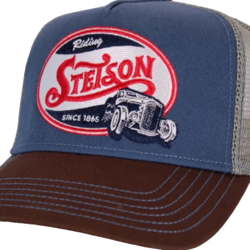 Stetson - Trucker Cap Riding Hot Rod - Blå Trucker kasket